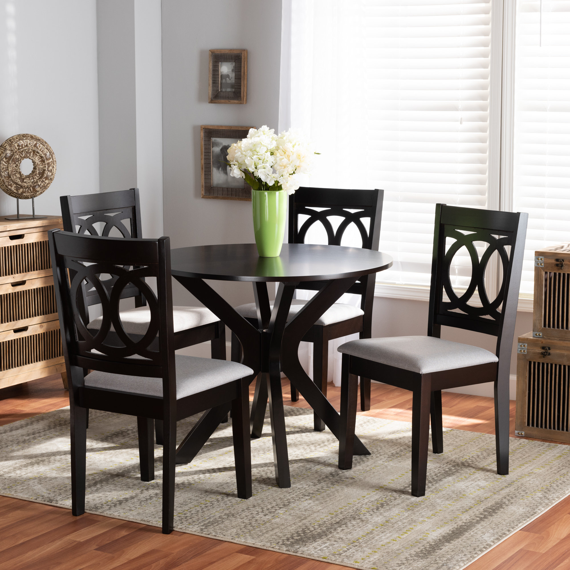 Red Barrel Studio® Newtown 5 - Piece Solid Oak Dining Set & Reviews ...