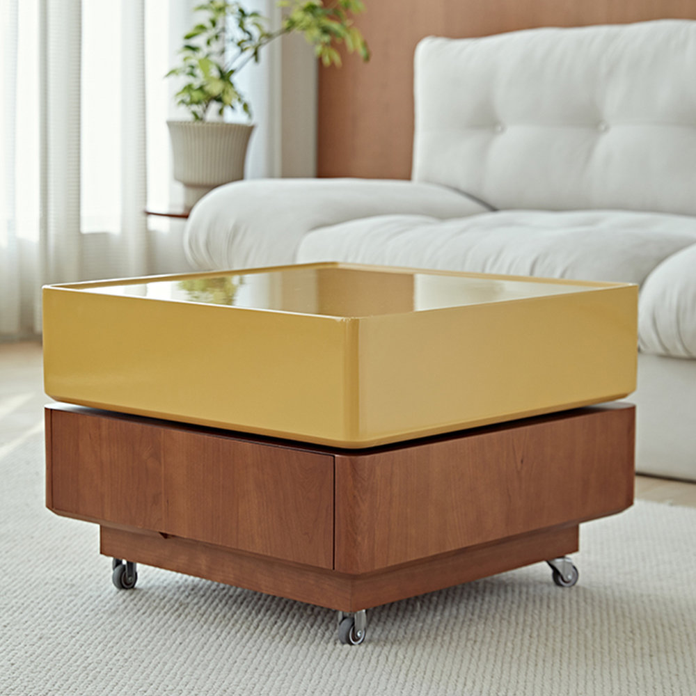 AWORET Simple storage fun rotating end table | Wayfair