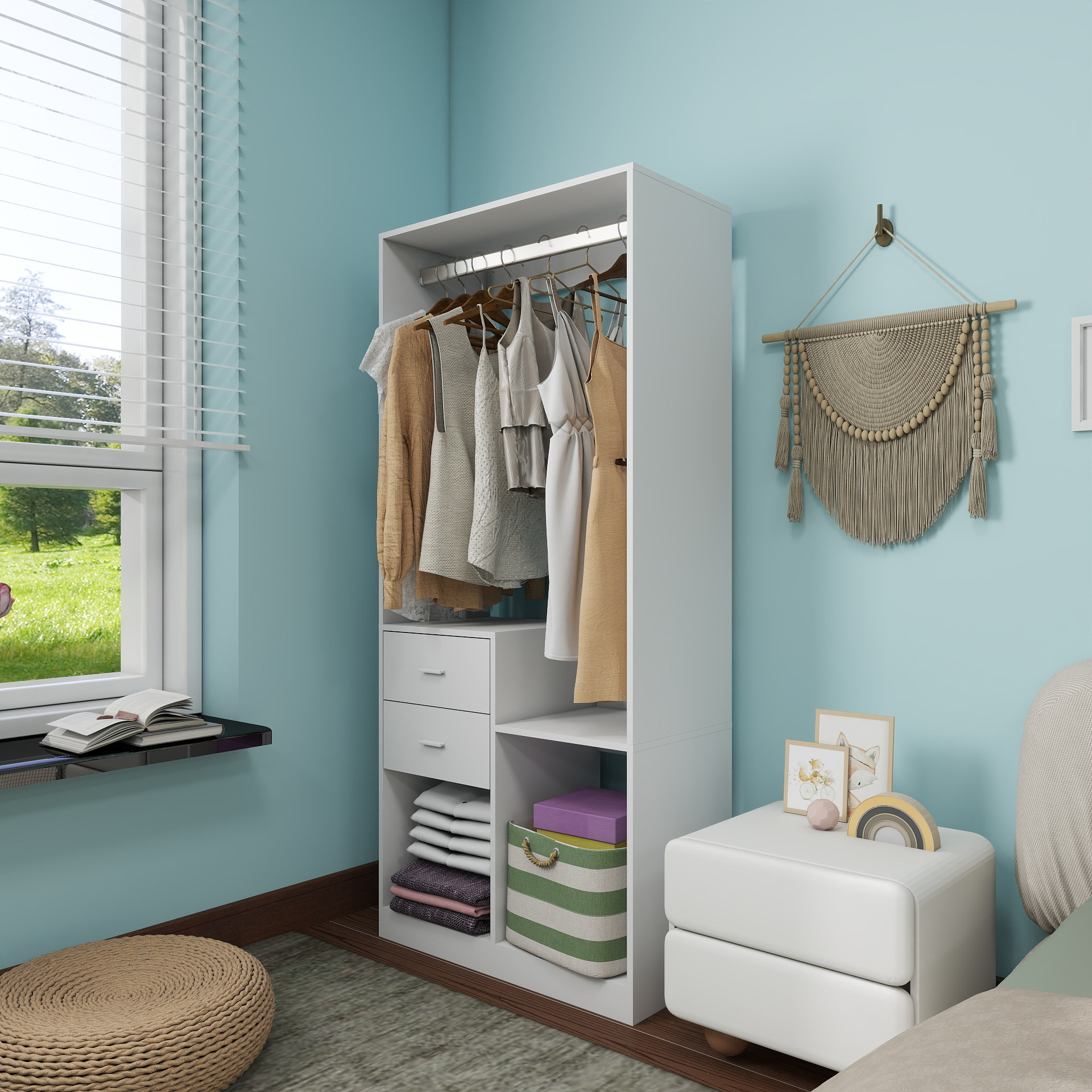 Latitude Run® 70' Tall Walk-in Closet System With Drawers | Wayfair