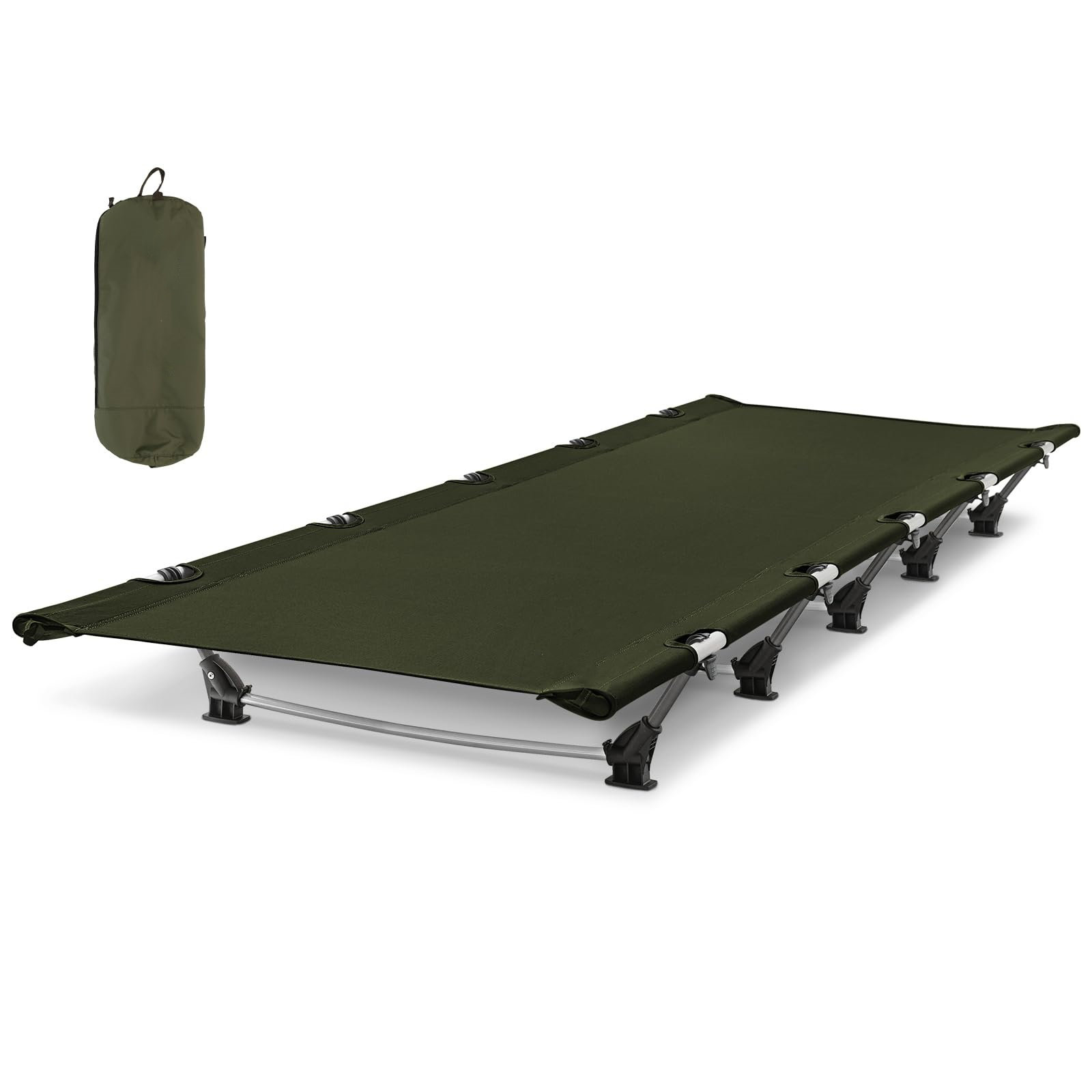 LIFETIME FLOORING LLC Camping Cot, Ultralight Folding Backpacking Cot ...