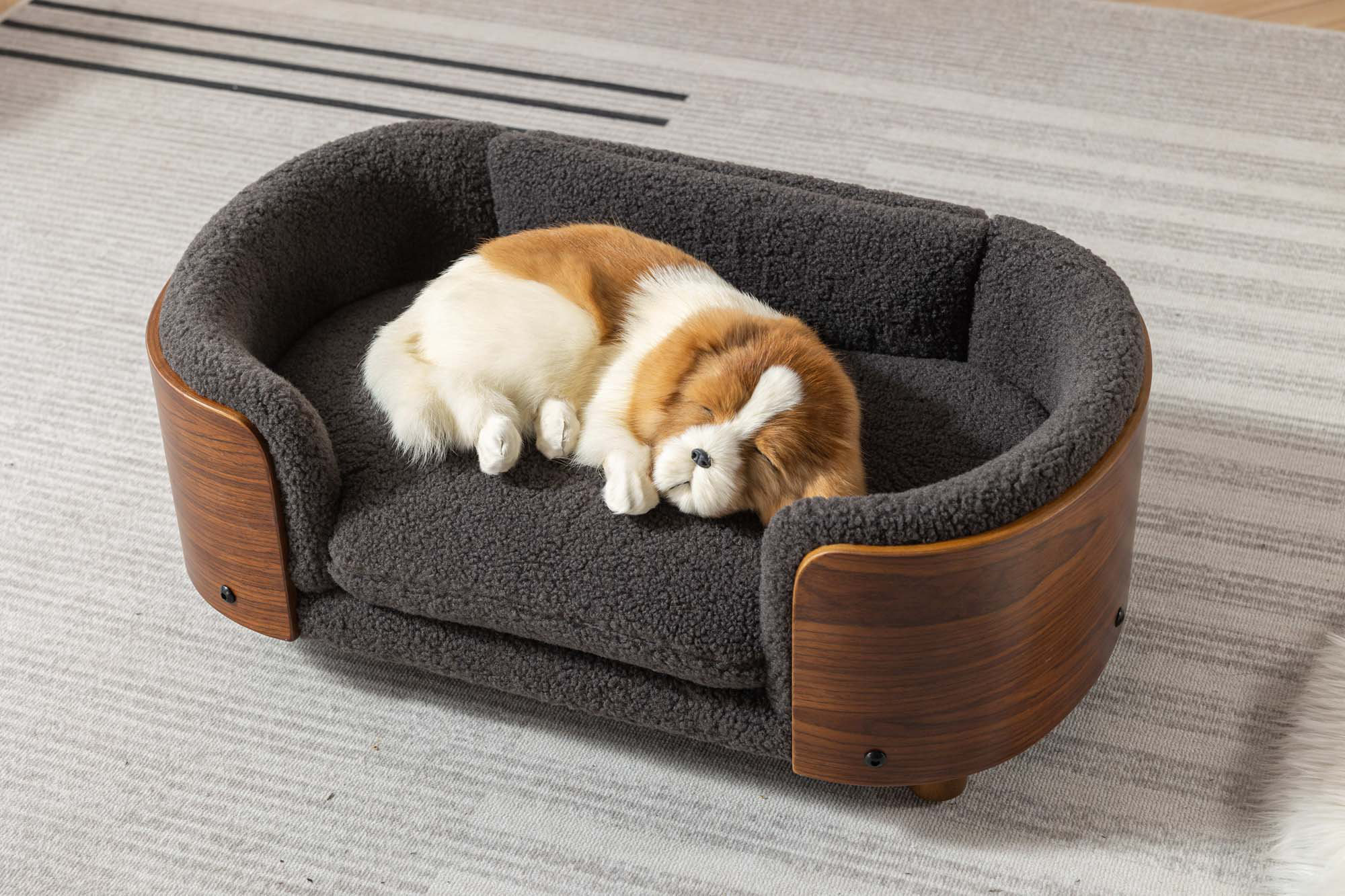Corrigan Studio® Scandinavian Style Elevated Dog Bed Pet Sofa With ...