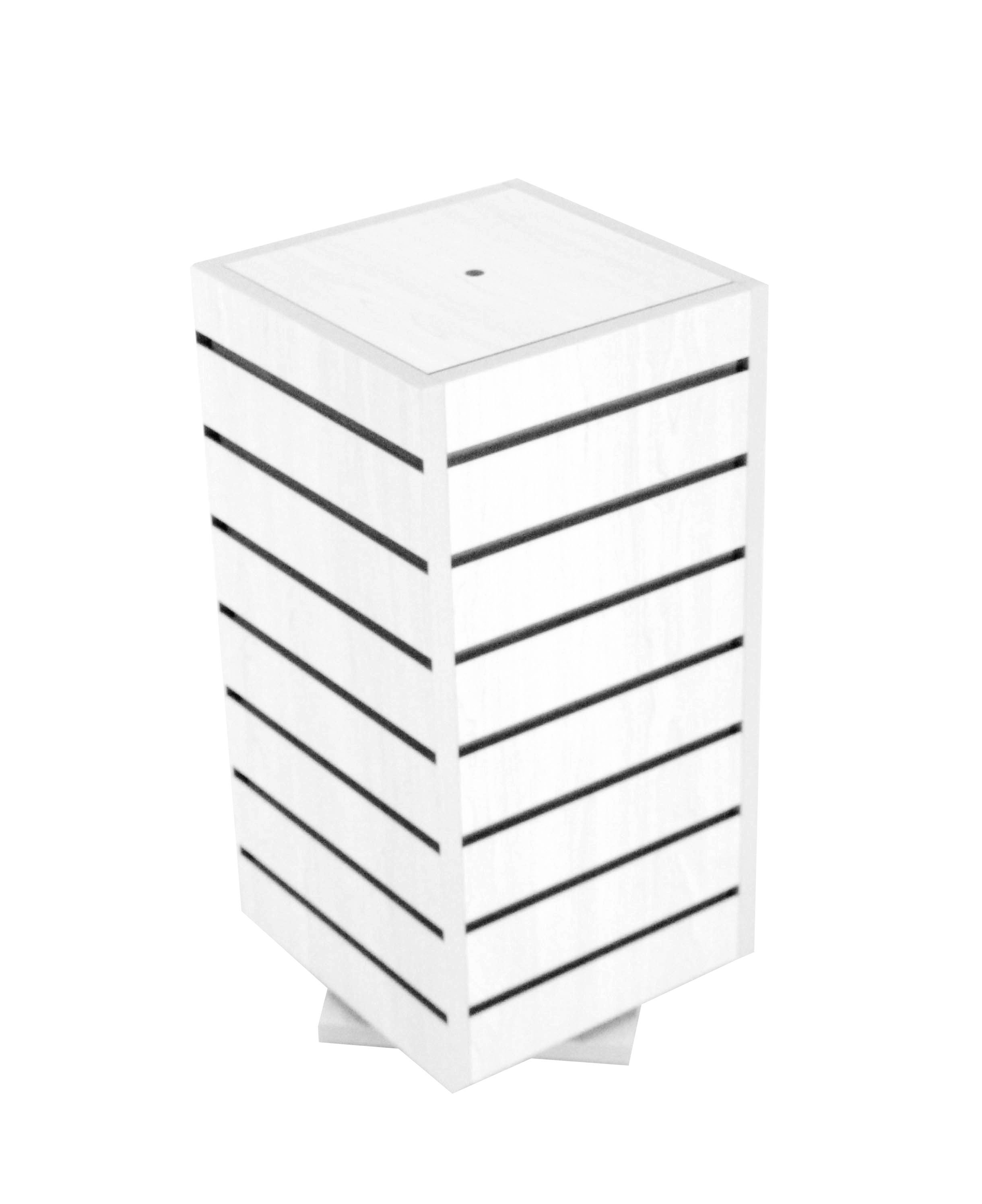 FixtureDisplays 4-Sided Slatwall Counter Spinner Display Rack Great for ...