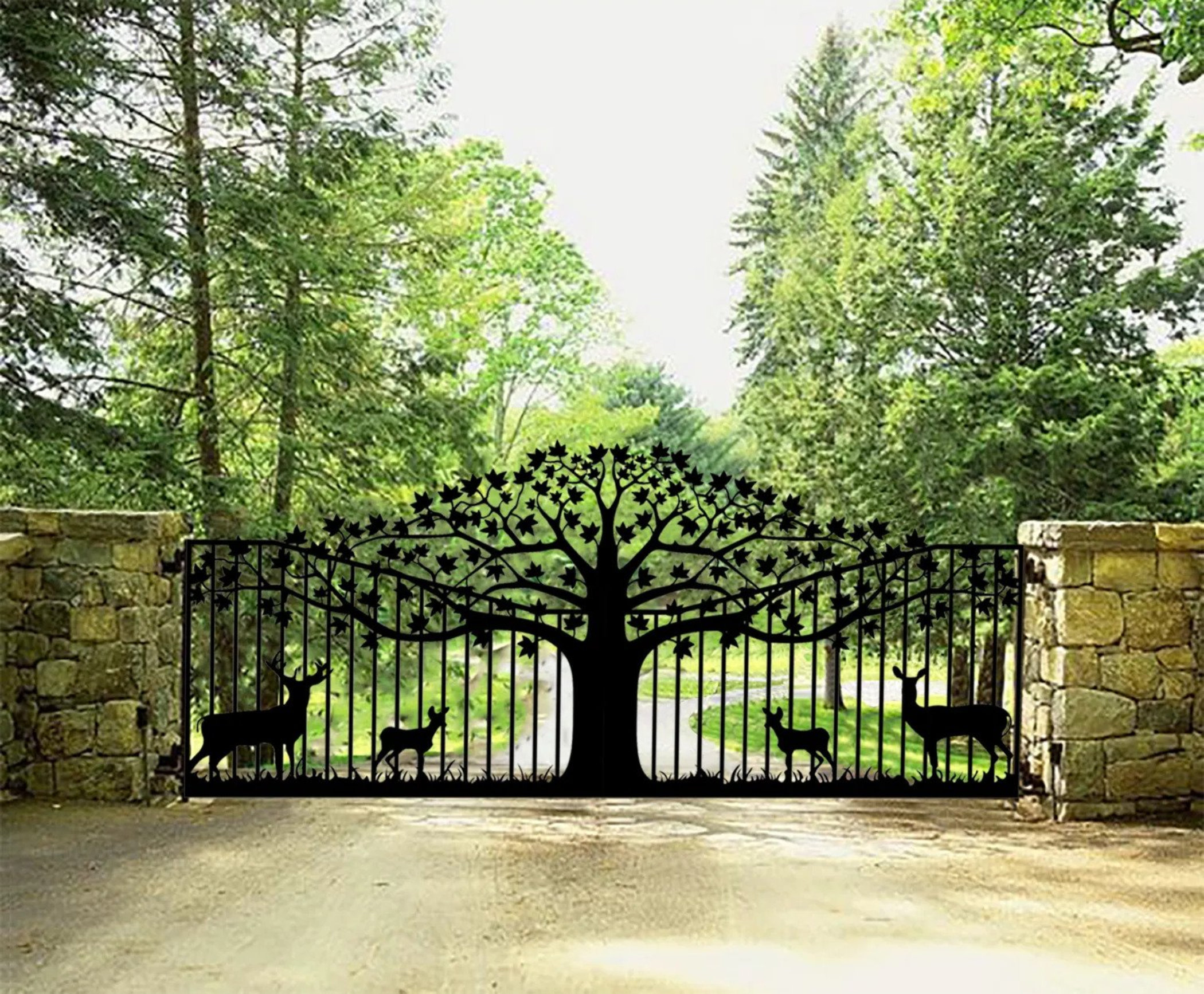 TAIMCO Tree Of Life Metal Gate - Wayfair Canada