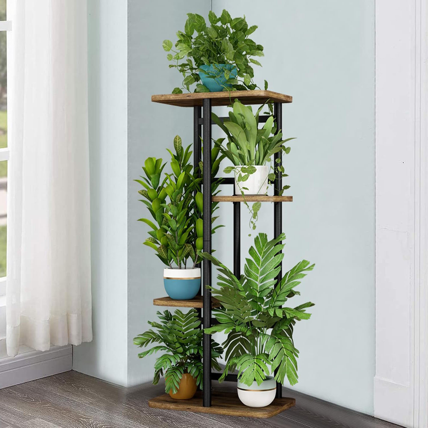 Latitude Run® 4 Tier 5 Potted Multiple Plant Shelf Stands - Wayfair Canada