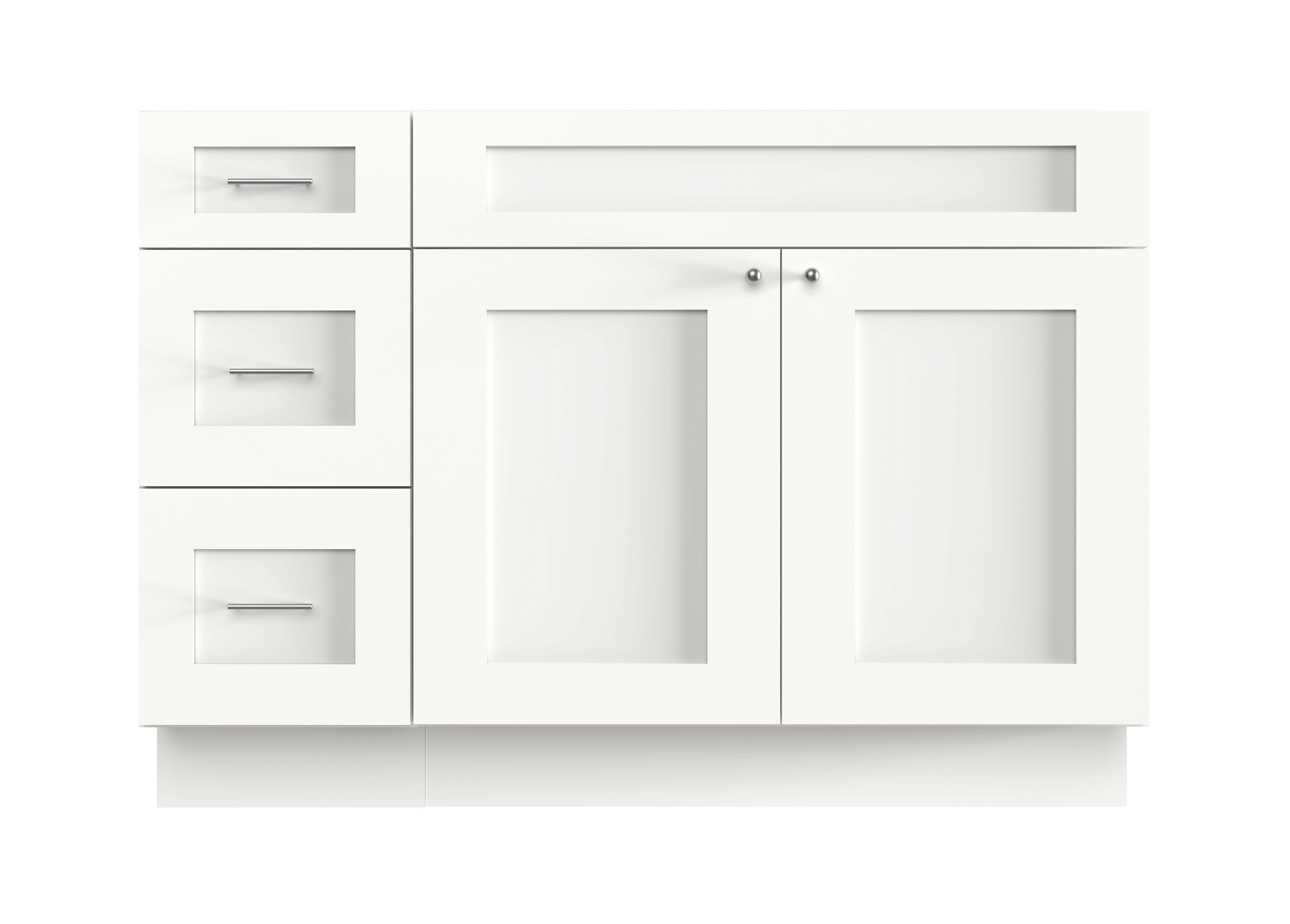 DISAR Disar 51" Single Bathroom Vanity Base Only in White - Wayfair Canada