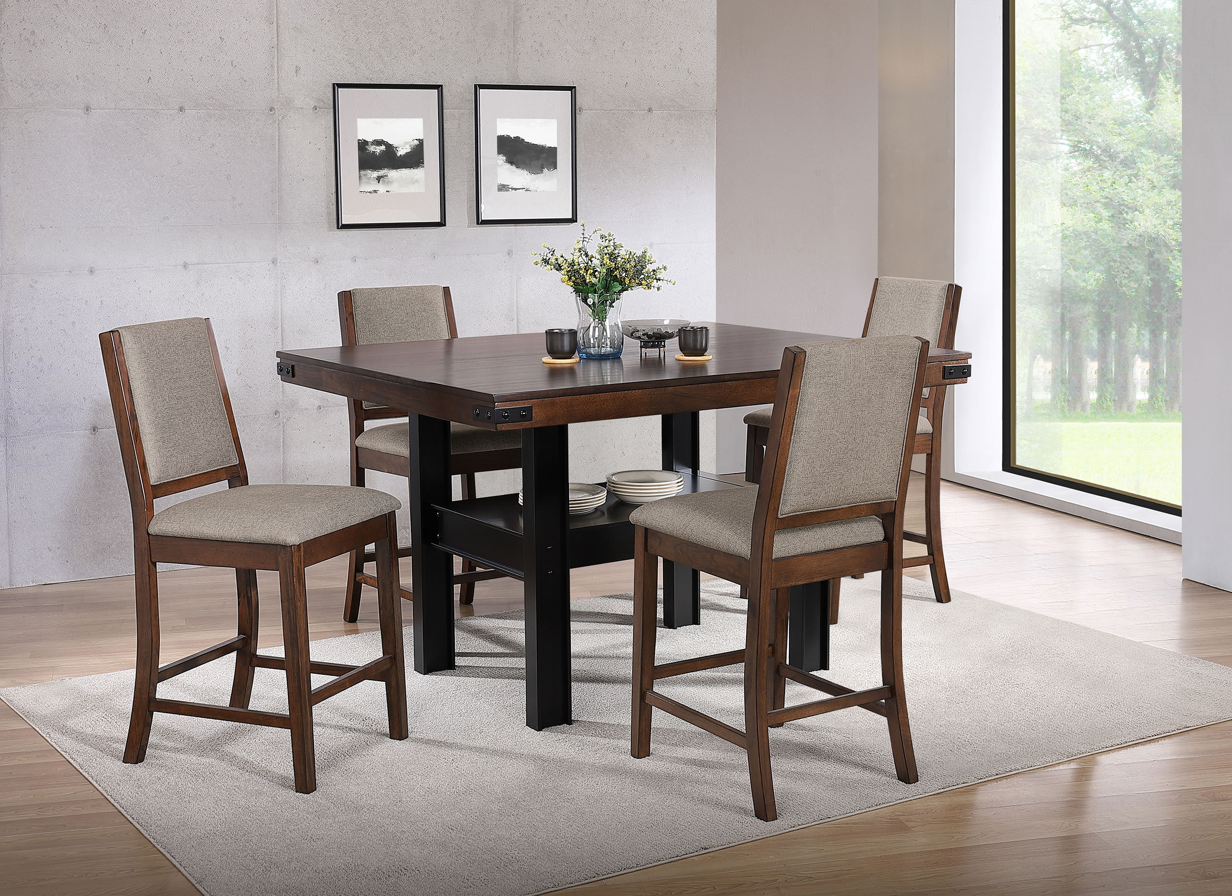 Lark Manor™ Luxury Build - Hadlyn 5-Piece Counter Height Dining Set ...