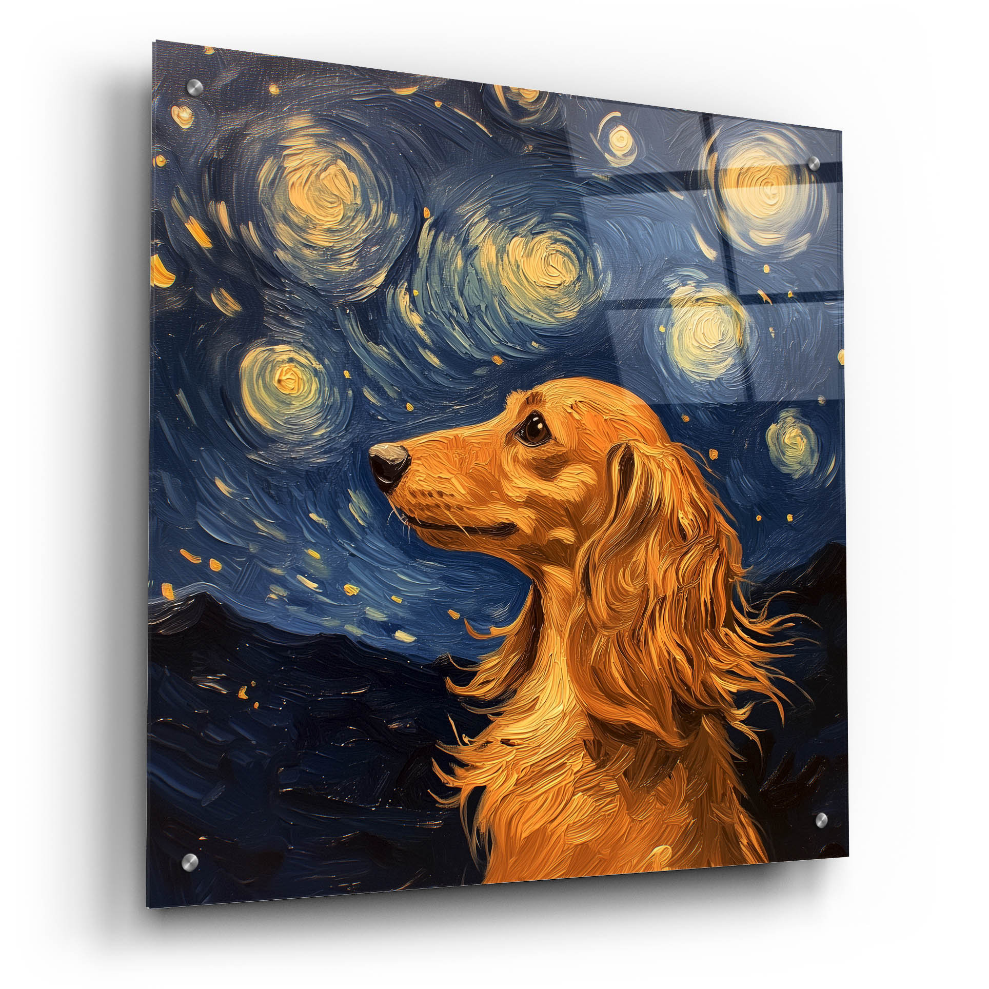 Vault W Artwork 'Van Gosh Dachshund' by Svetlana Aleynikova Acrylic ...