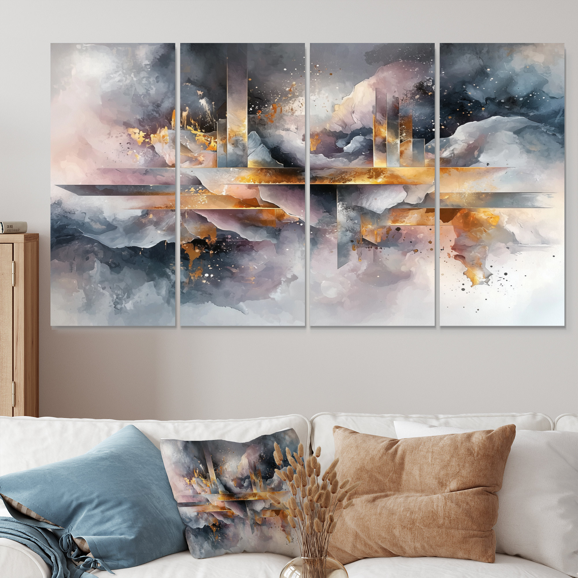 Mercer41 Geometric Ink Pulse IV - Constructivism Wall Art - Modern Wall ...