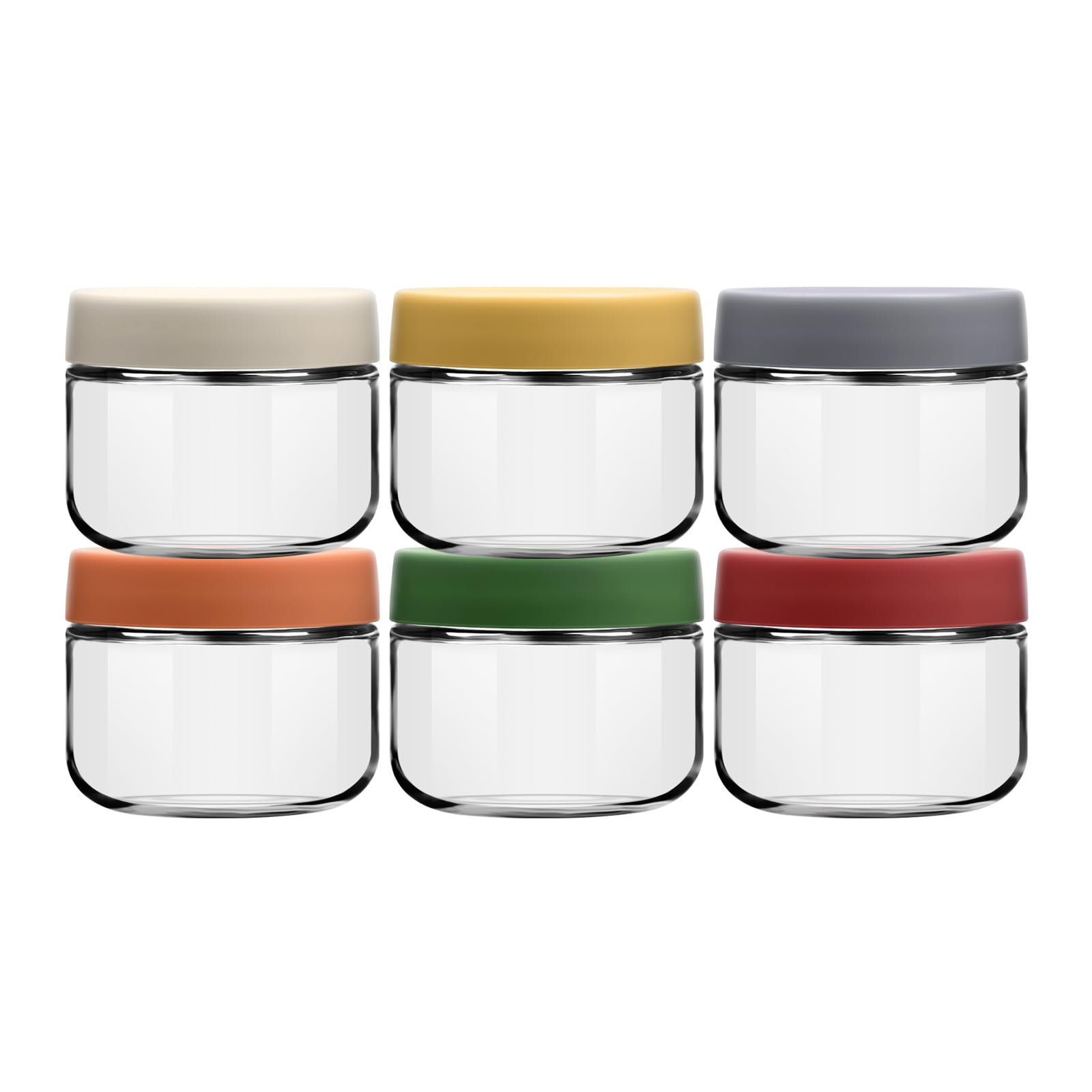 Prep & Savour 8Oz Small Glass Containers With Lids,6-Pack | Wayfair