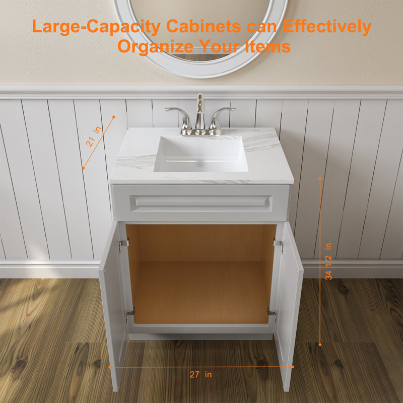 HOMEIBRO 27" Single Bathroom Vanity Base Only | Wayfair