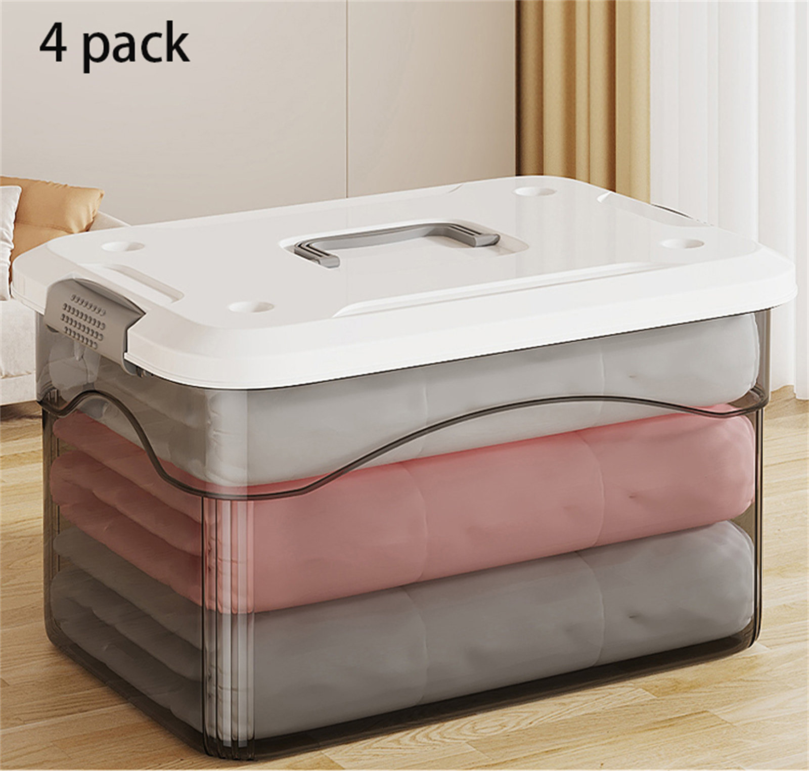 Meta Tarmor Clothing 12 qt Plastic Storage Bin Set | Wayfair