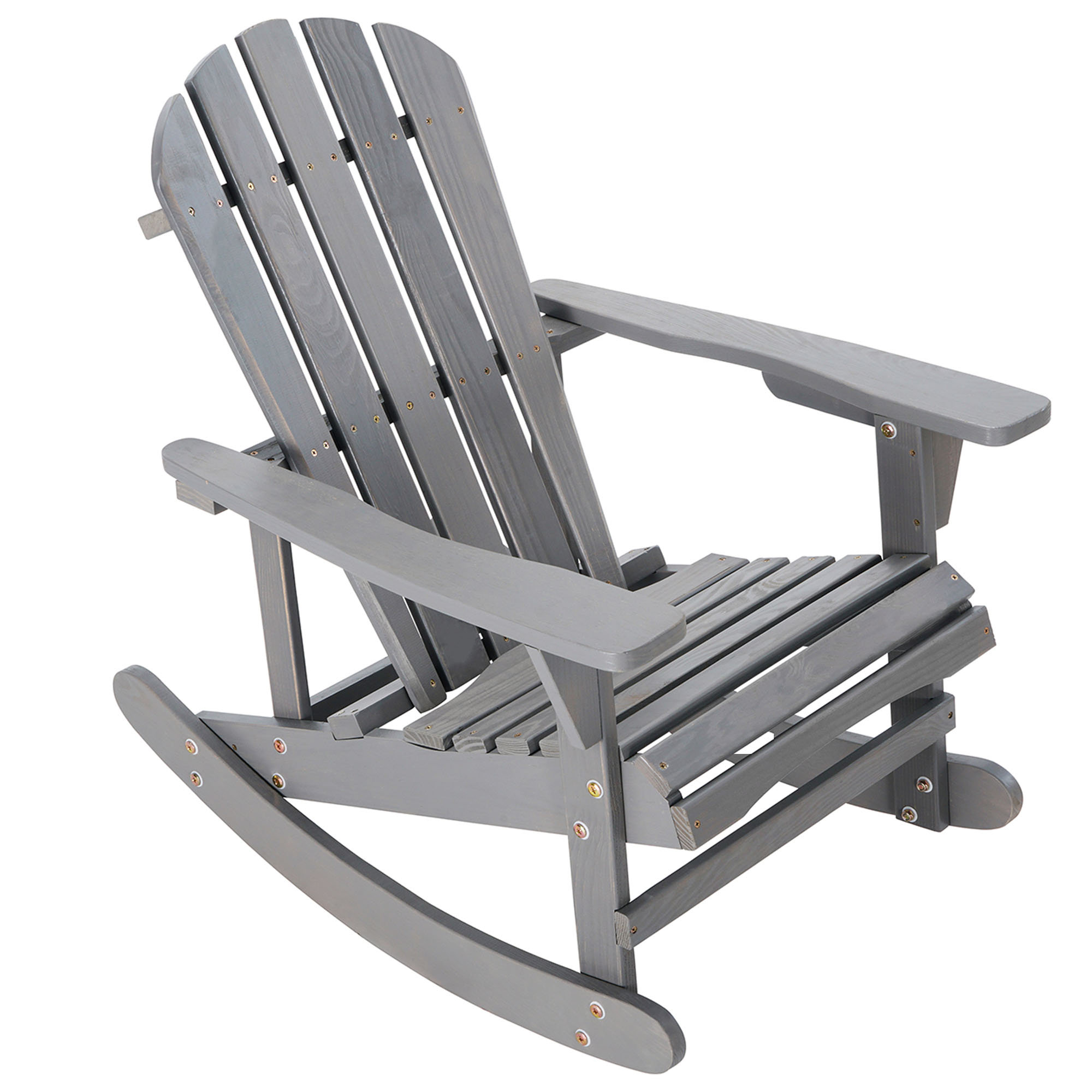 Rosecliff Heights Frakston Pressure-treated Pine Wood Outdoor Rocking ...