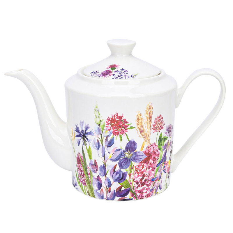 STP Goods Summer Aquarelle Fine China Porcelain Teapot | Wayfair
