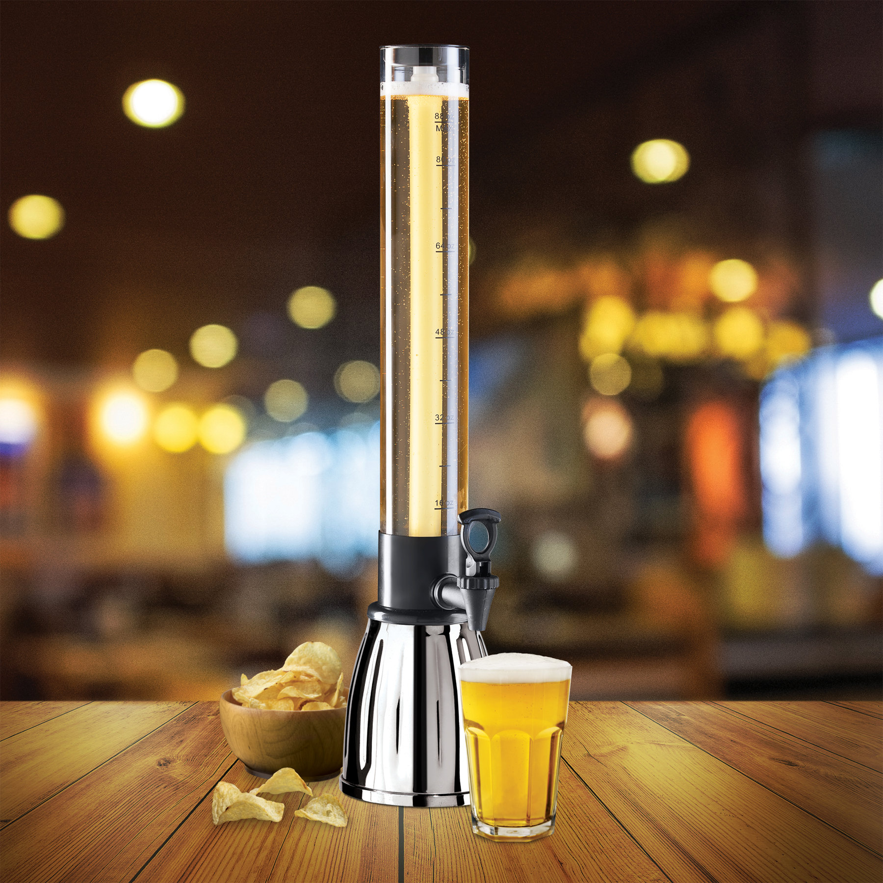 Oggi Barware Beer Tower & Beverage Tower (3 qt, 6 Pints) & Reviews ...