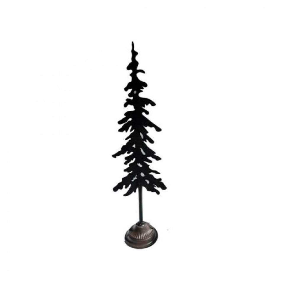 The Holiday Aisle® Black Metal Tree On Stand Statuette | Wayfair