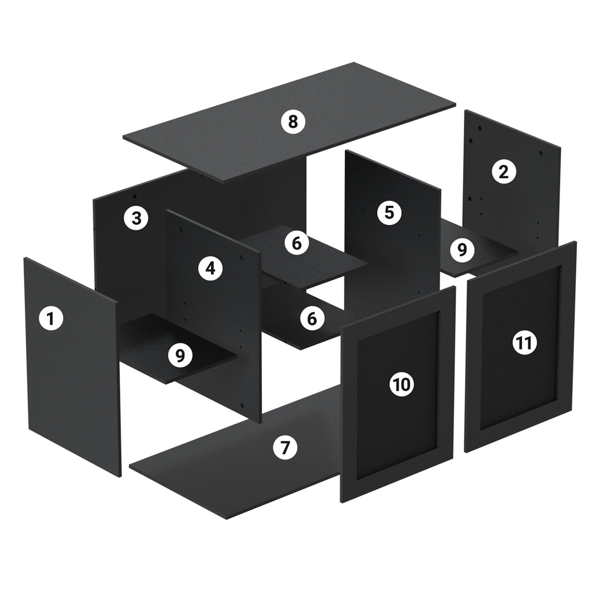 REPTIZOO Large 2-Door Reptile Terrarium Stand | Wayfair