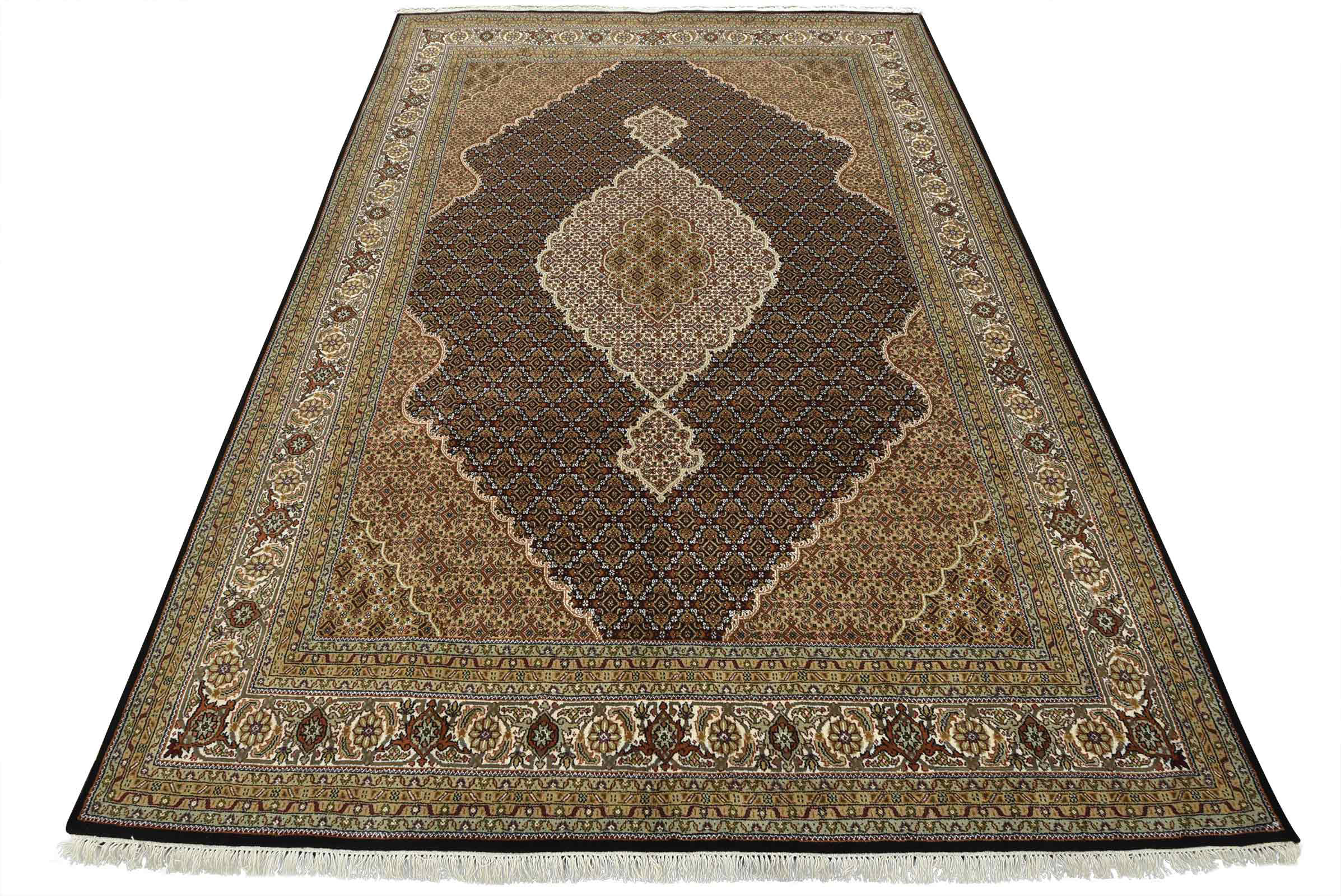 Bloomsbury Market Fine Oriental Rug 8’10” X 12’6” Black Wool ...