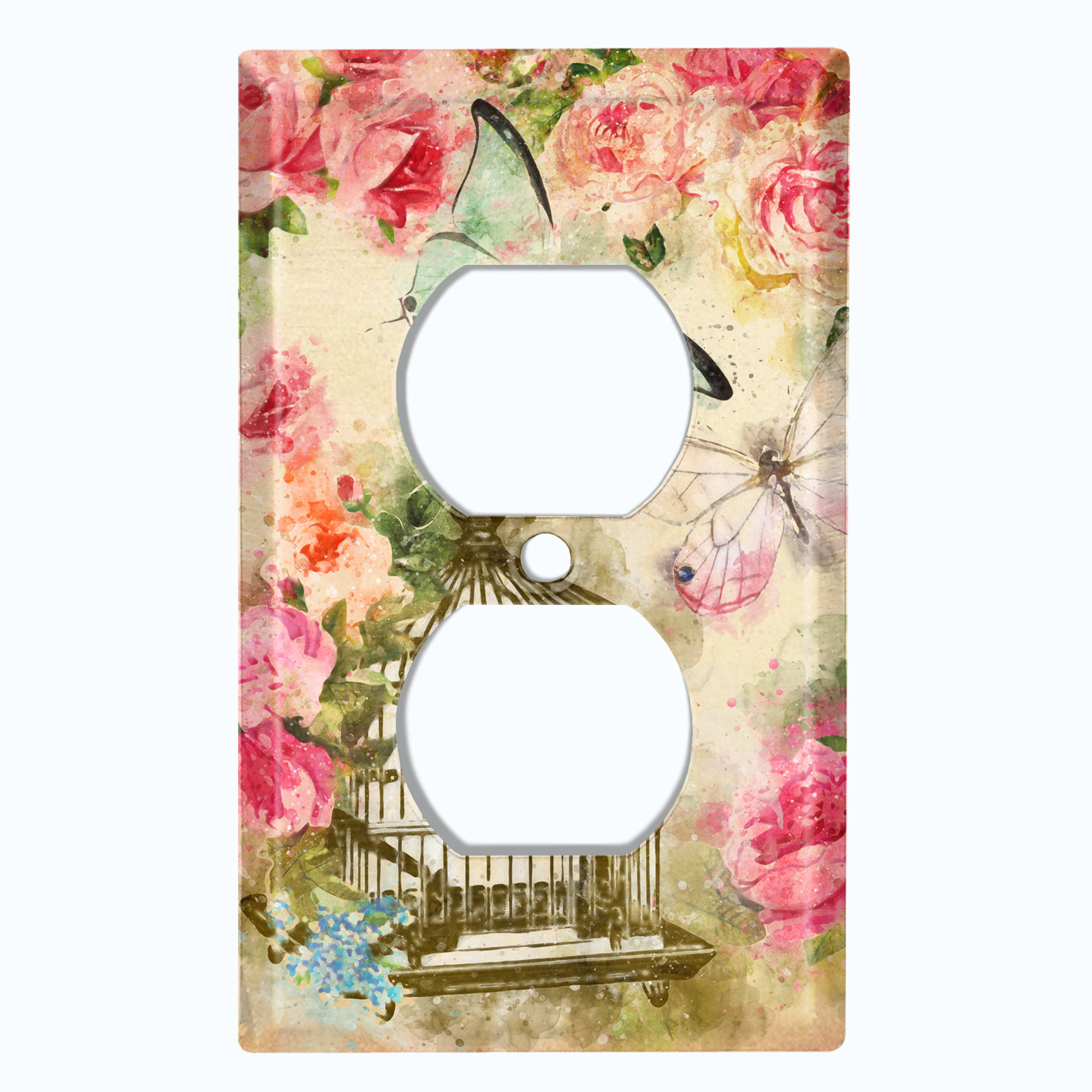 WorldAcc 3-Gang Duplex Outlet Wall Plate | Wayfair