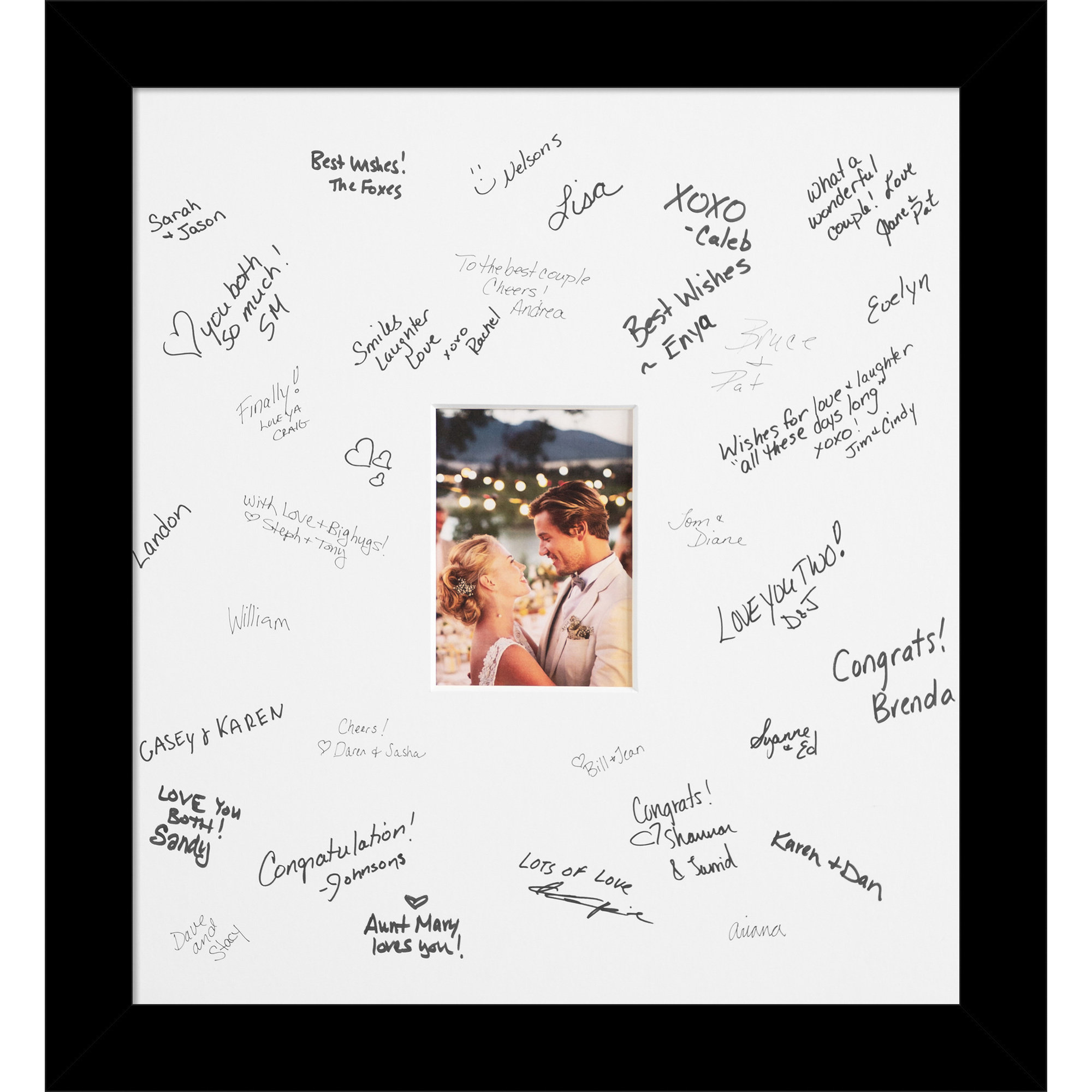 Hokku Designs Basic Signature Mat Picture Frame, Photo Frame Wedding ...