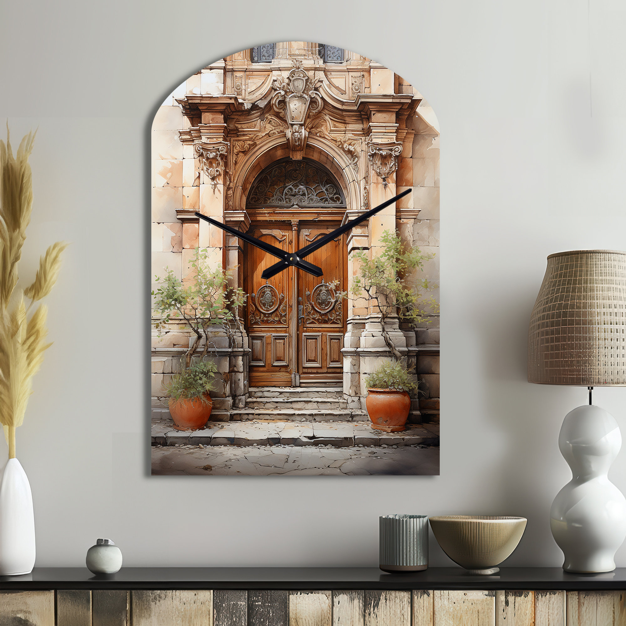 Design Art France Lyon Old Town Door III - Arch France Metal Wall ...