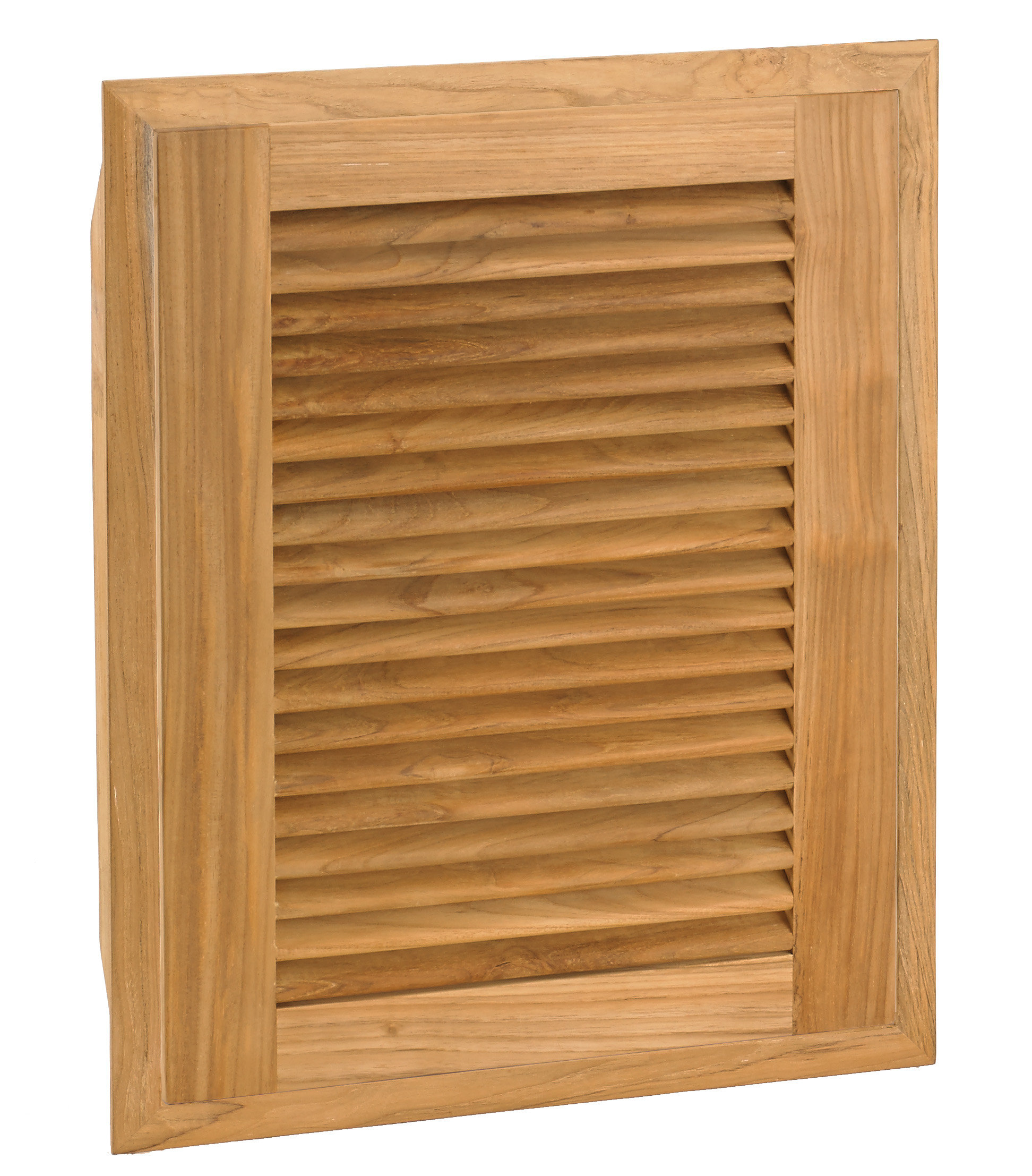 Pacific Teak Millworks 18" Louvred Single Access Door - Left Hinge ...