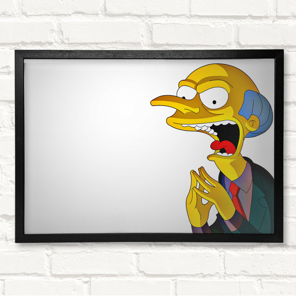 Fairmont Park The Simpsons Mr Burns - Closed Corner Frame Print on Wood ...