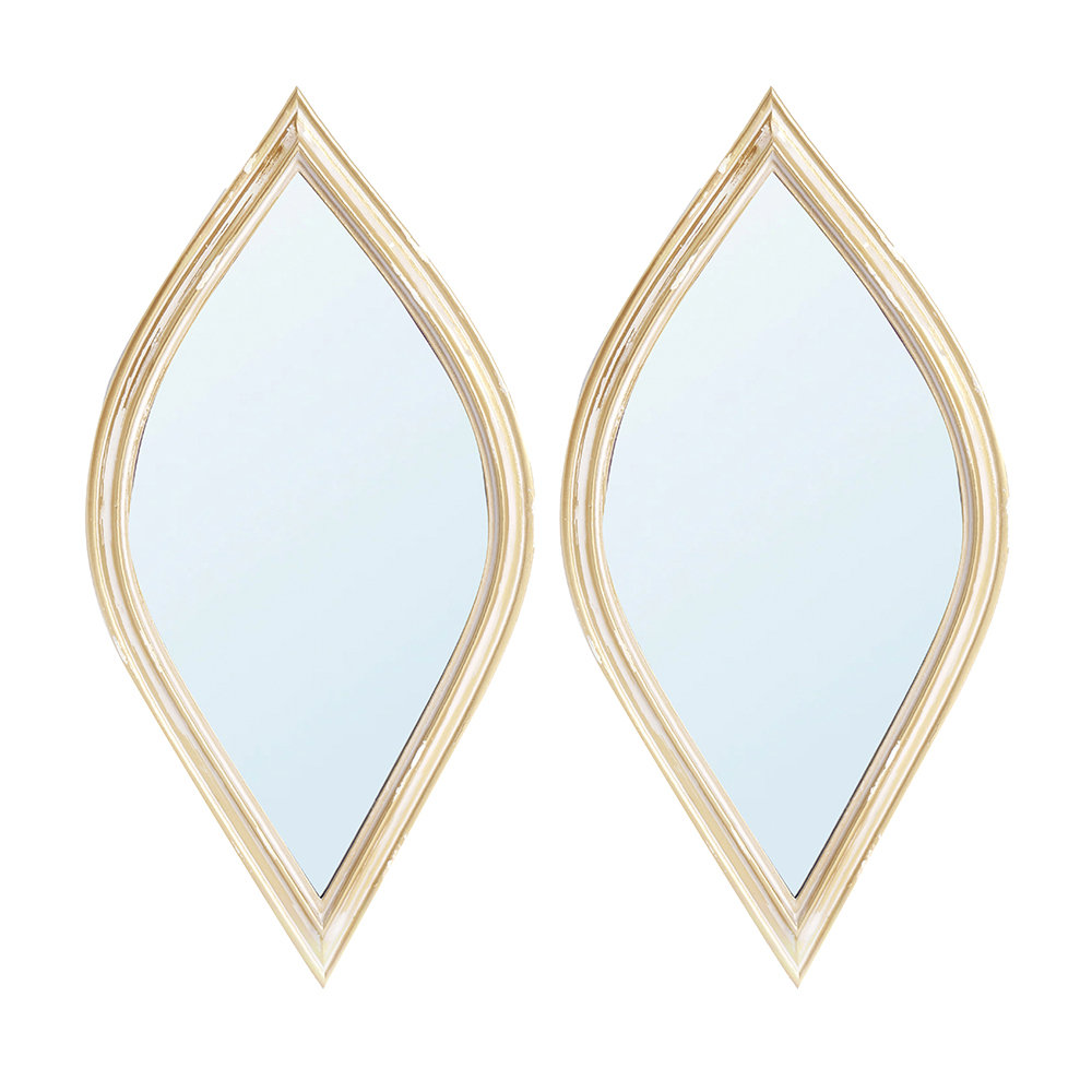 Rosalind Wheeler Small Decorative Mirror for Wall Decor 2 Pieces Wall ...