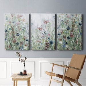 Lark Manor™ Wildflower Fields - 3 Piece Picture Frame Multi-Piece Image ...