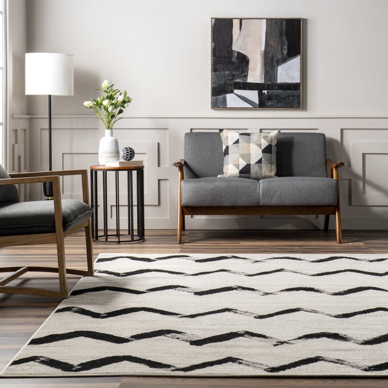 Ebern Designs Hilmar Chevron Rug & Reviews | Wayfair