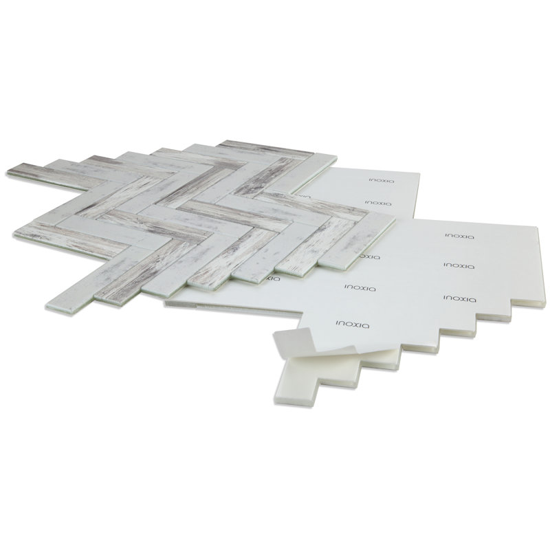 Speed tiles 11.42'' W x 11.57'' L Glass Peel and Stick Mosaic Tile ...