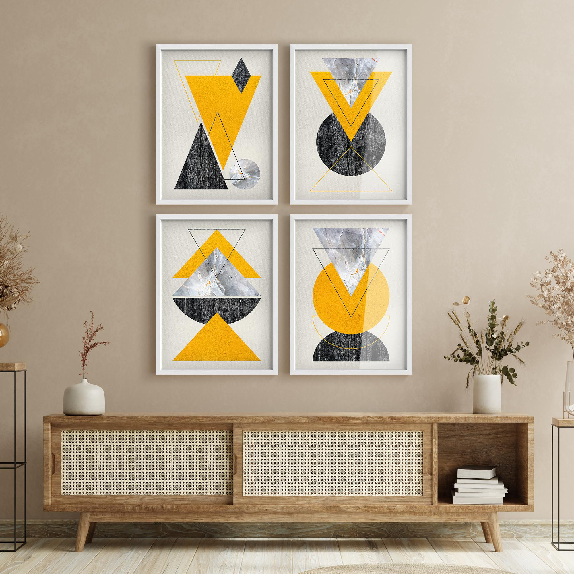 triangle shape artwork