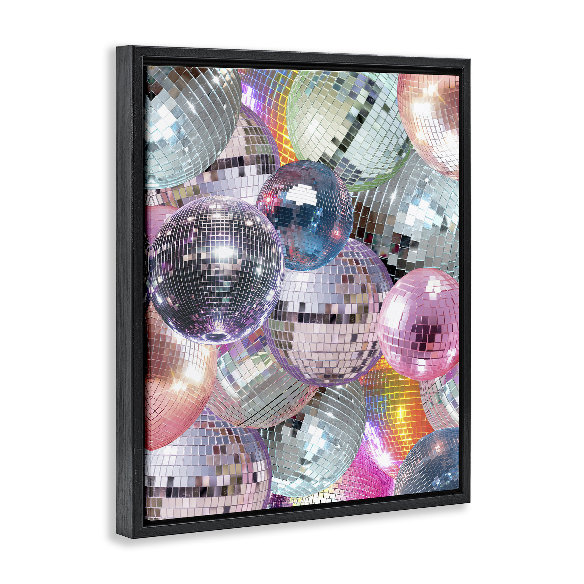 Dakota Fields Pastel Disco Balls Cluster Canvas Wall Art by Daphne Polselli | Wayfair