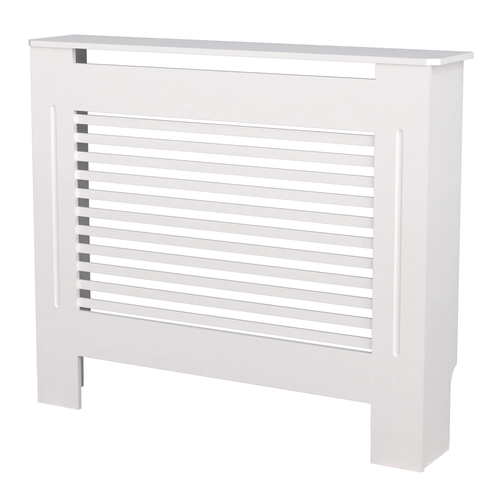 LUVODI Tall Horizontal Slats Radiator Cover Wood Cabinet Modern ...