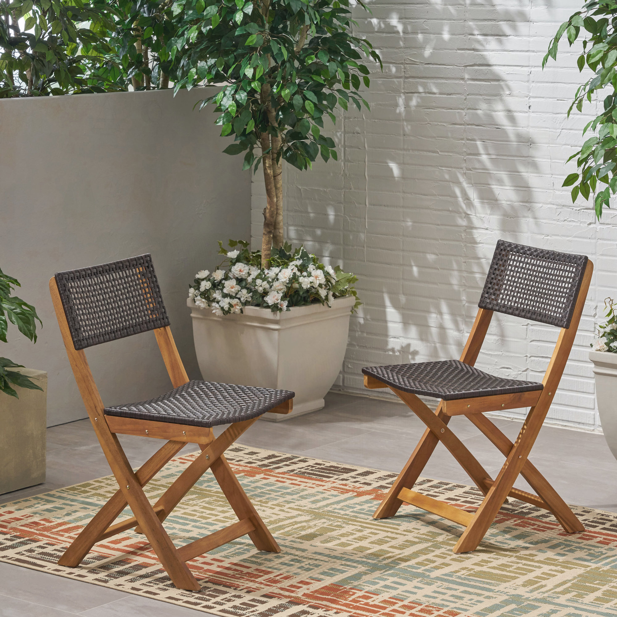 Winston Porter Patio Side Chair(Set of 2) - Wayfair Canada