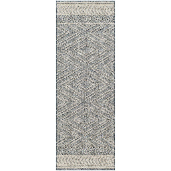 Foundry Select Issel Southwestern Denim Indoor/Outdoor Area Rug ...