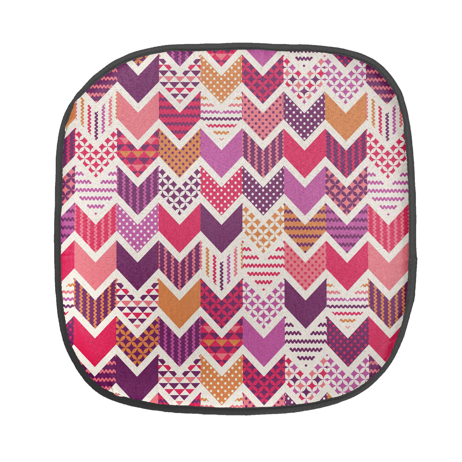 East Urban Home Ambesonne Chevron Chair Seating Cushion Set Of 4 ...