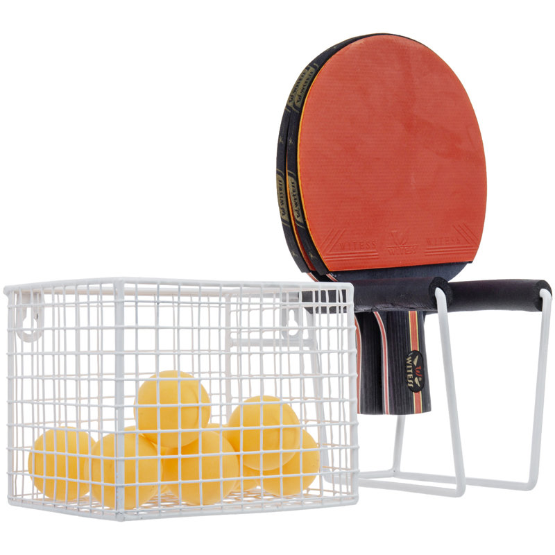 MyGift Home Wall Table Tennis Ball Storage Rack | Wayfair