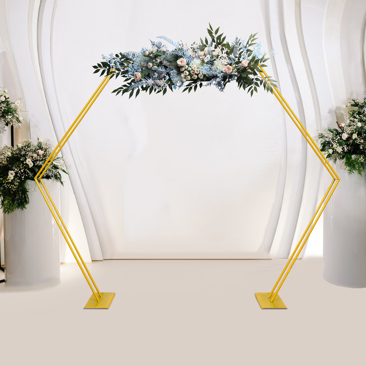 CNCEST Wedding Backdrops & Signs Backdrop Stand | Wayfair