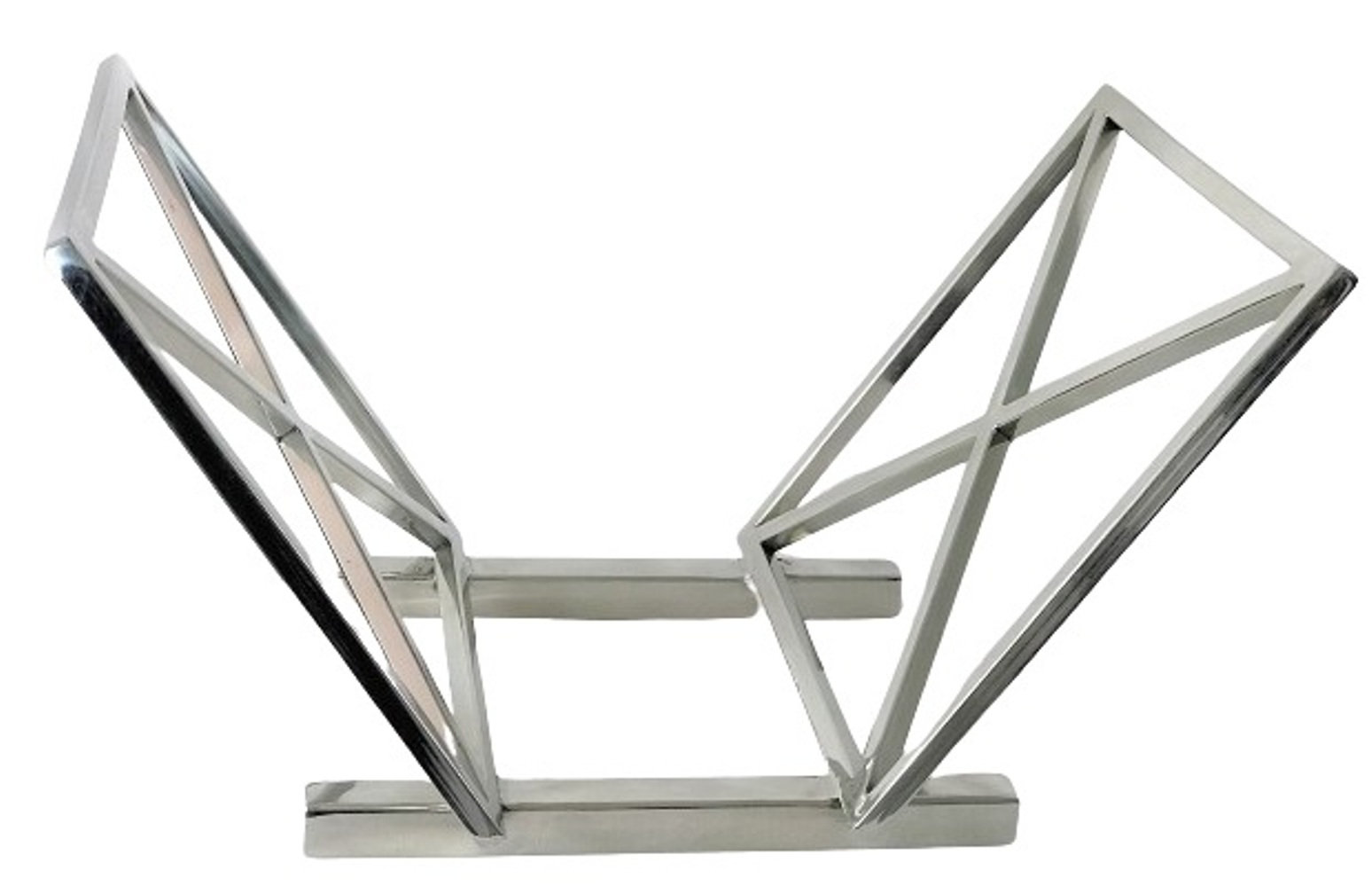 Orren Ellis Modern Stainless Steel Multi Functional Magazine Rack | Wayfair