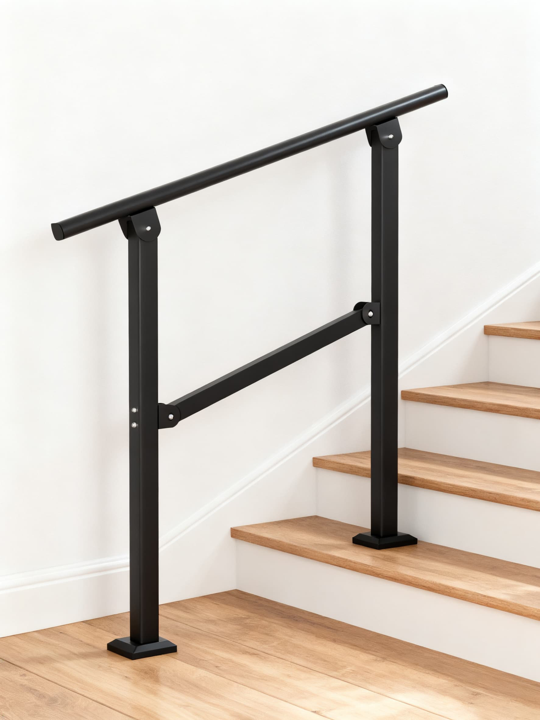 caimen Adjustable Outdoor Stair Handrail Kit For 1-3 Steps, Heavy-Duty ...