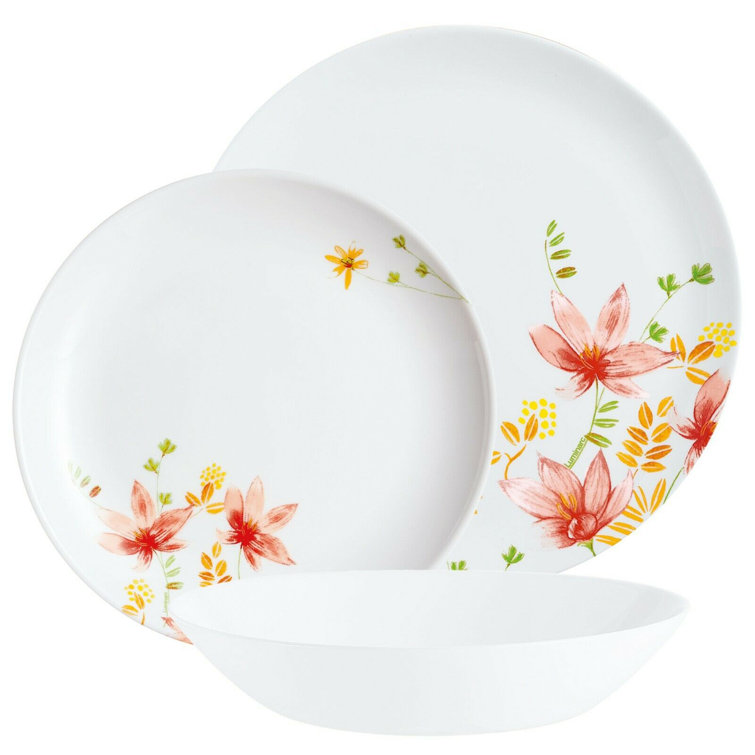 Luminarc Tempered Glass Dinnerware - Set of 18 & Reviews | Wayfair.co.uk