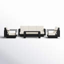 Joss & Main Sterling 4-Piece Outdoor Seating Group with Swivel Chairs ...