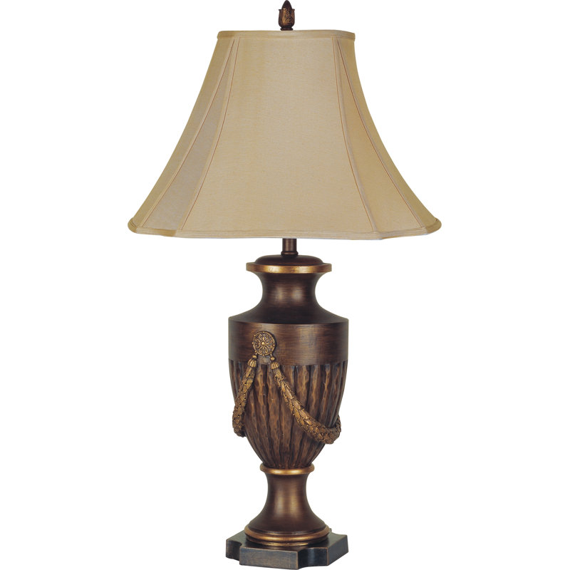 Astoria Grand Lecenta 33" Antique Gold Table Lamp | Wayfair