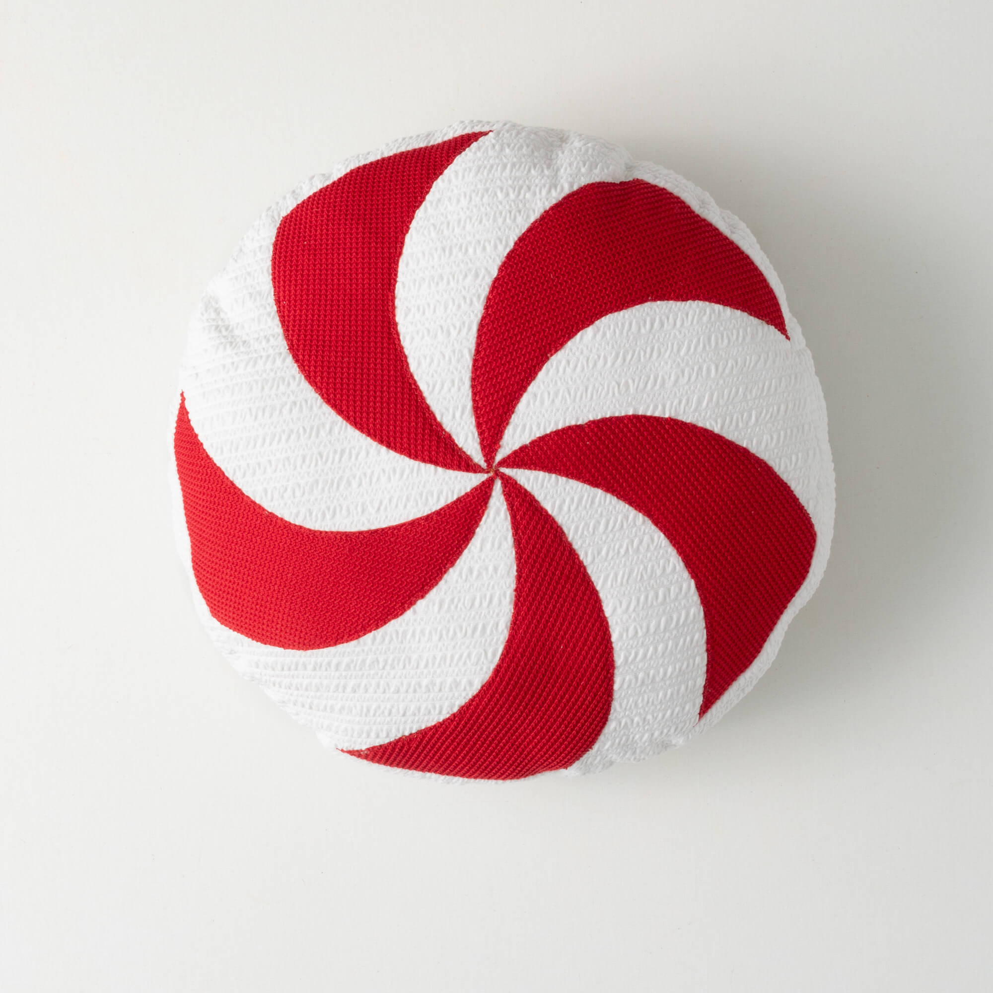 Clover Lane 15" Peppermint Candy Christmas Throw Pillow, Red-White ...