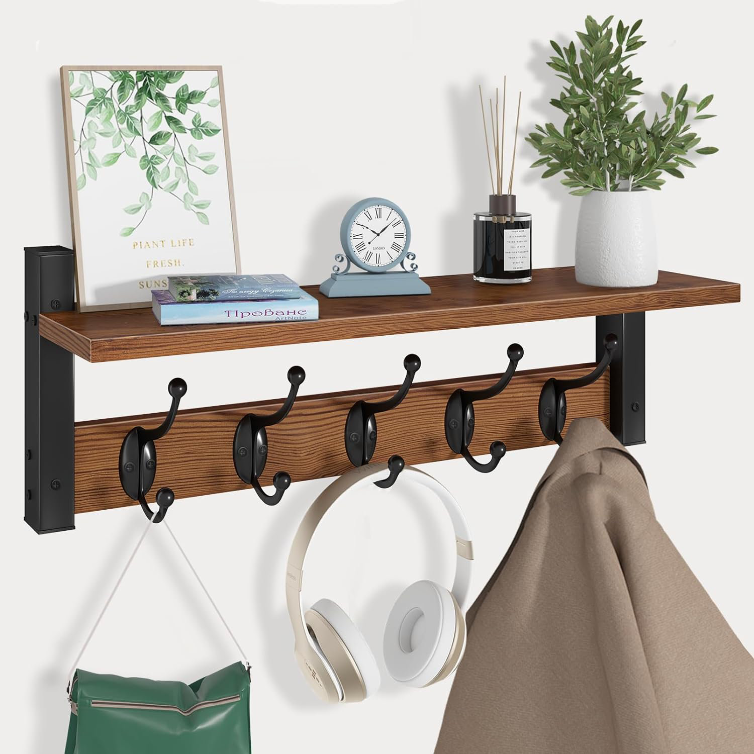Red Barrel Studio® Yand 10 - Hook Coat Rack | Wayfair