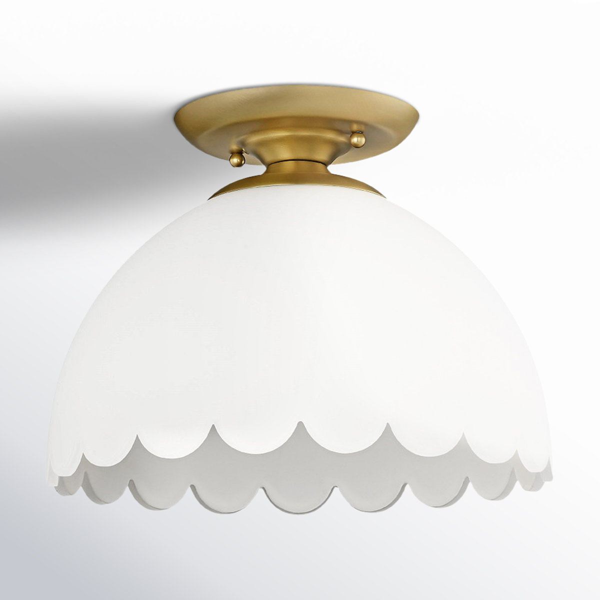 Birch Lane™ Filomela Glass Semi Flush Mount & Reviews | Birch Lane