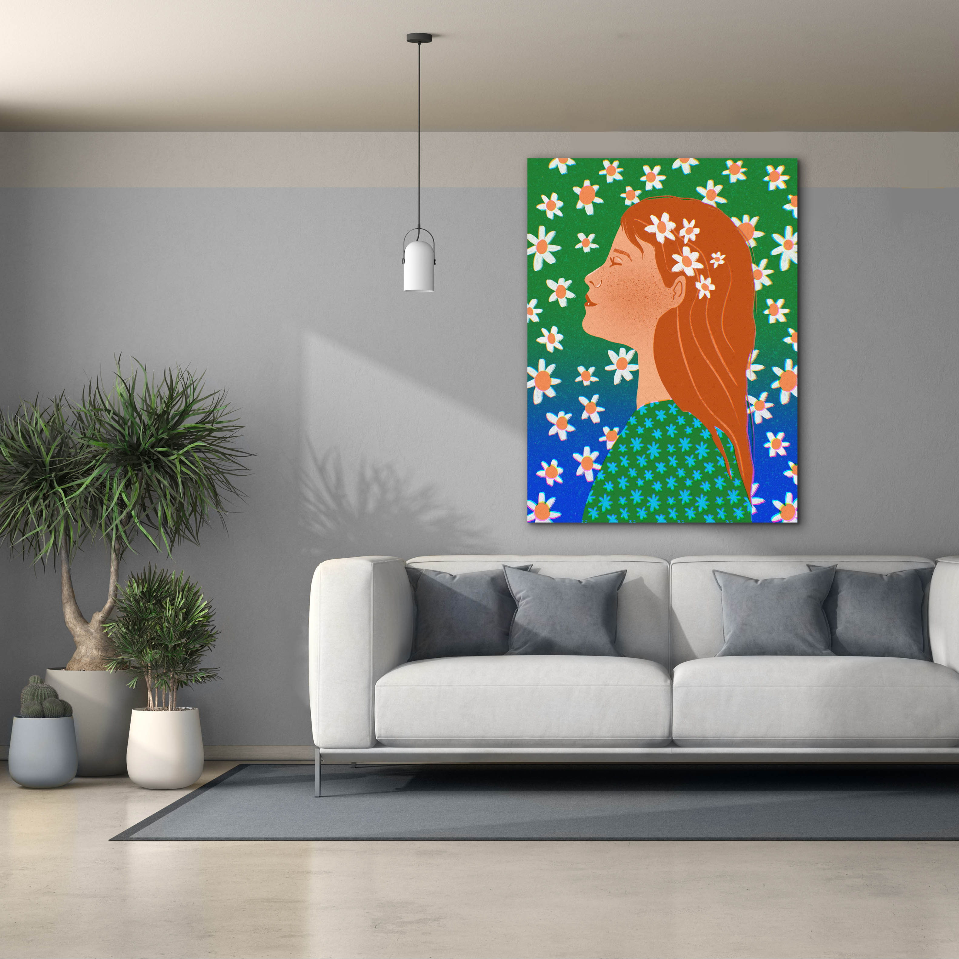 Epic Graffiti 'Daisy Daydream' by Rachel Hallquist Canvas Wall Art, 40 ...