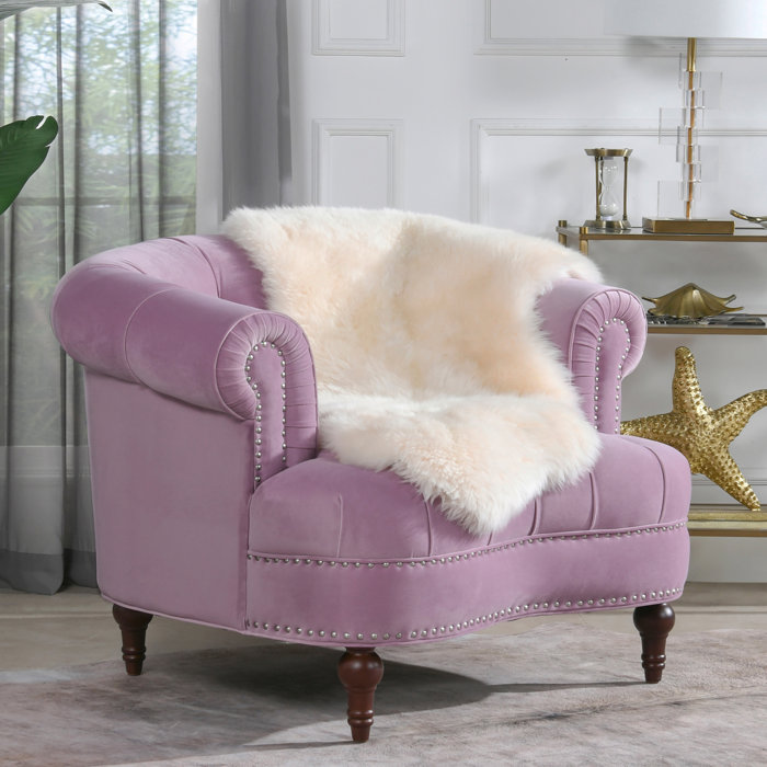 House of Hampton® Mercer Velvet Armchair & Reviews | Wayfair