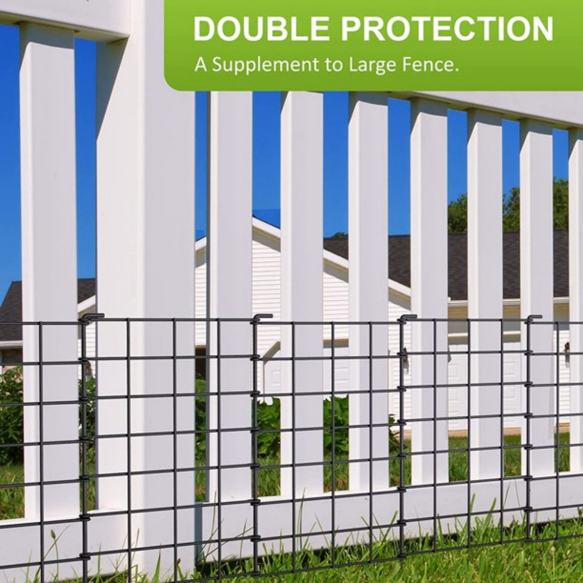 BTY 16.9'' H x 13'' W Black Metal Fencing with 28 Panel(s) Included ...