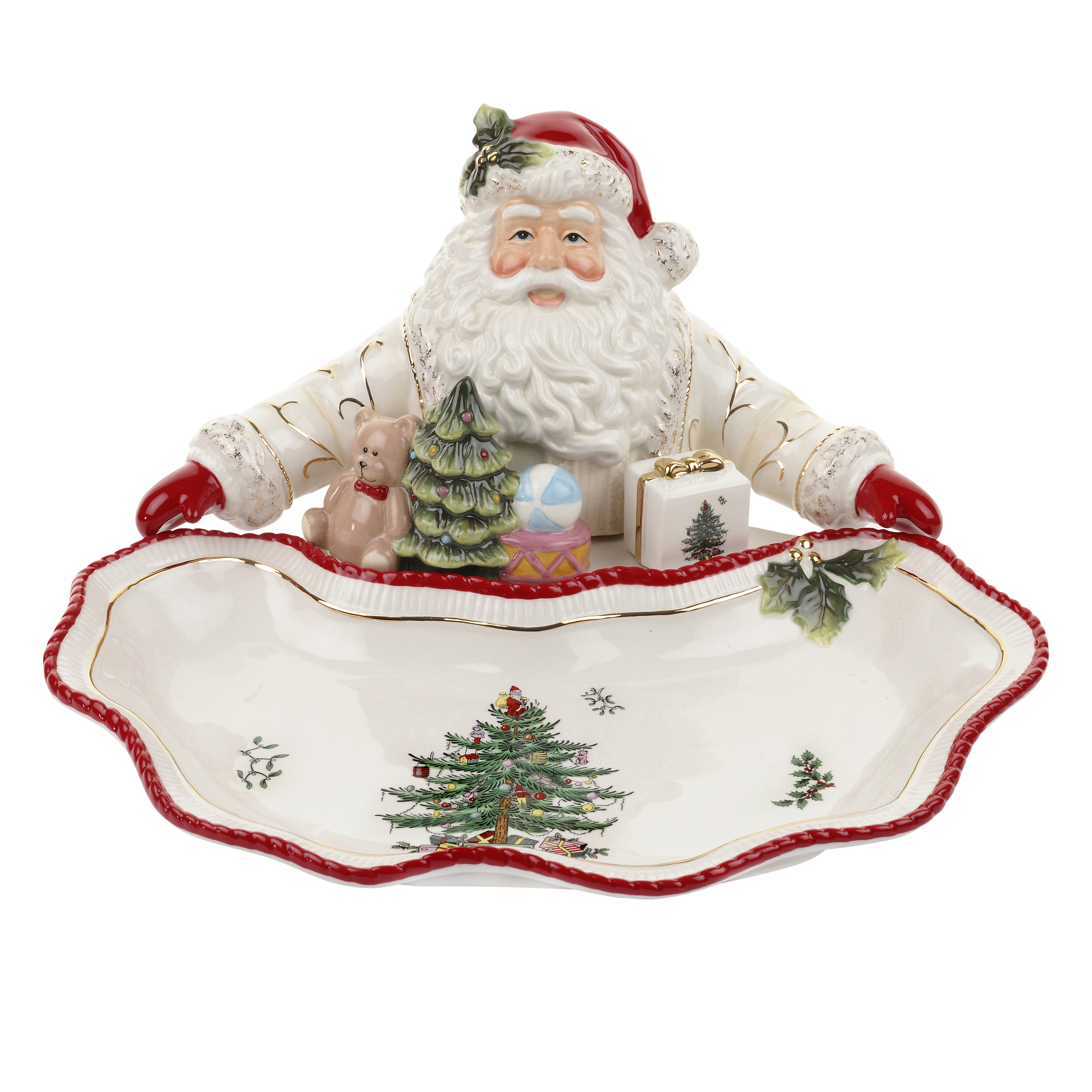 Spode Christmas Tree Figural Santa Dish & Reviews | Wayfair